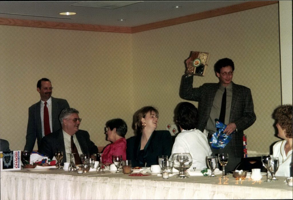 1994-12-17 Sigmund Freeman, James Mahaney, and Terry Paret at office ...