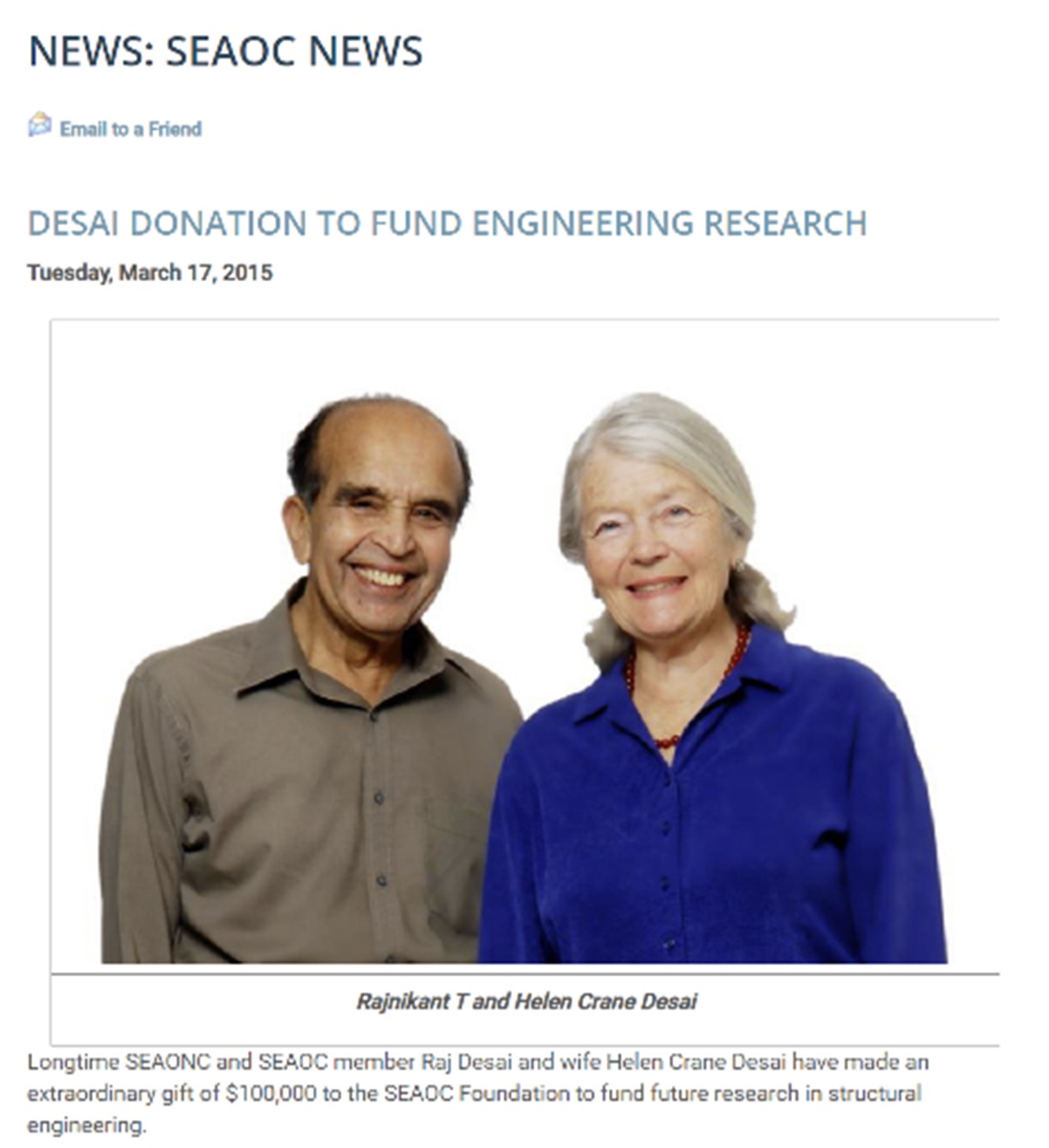 Raj Desai | Hensolt SEAONC Legacy Project